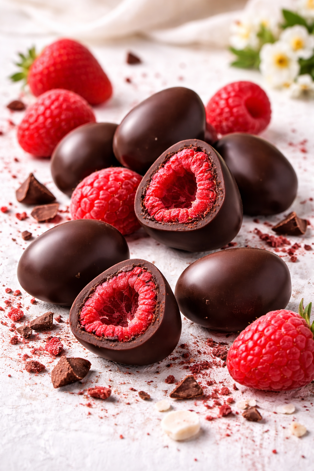 Малина в темном шоколаде 150 гр