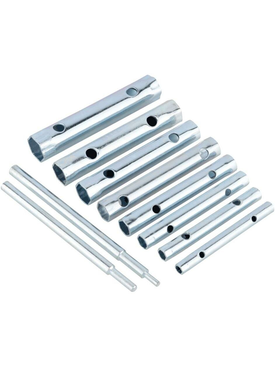 Ключи торцевые трубчатые 6-22мм, 8шт.+2 воротка, BERIL (111208)