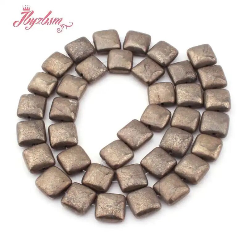Квадратные бусины из пирита jbyzbsm 8/10/12/14 мм