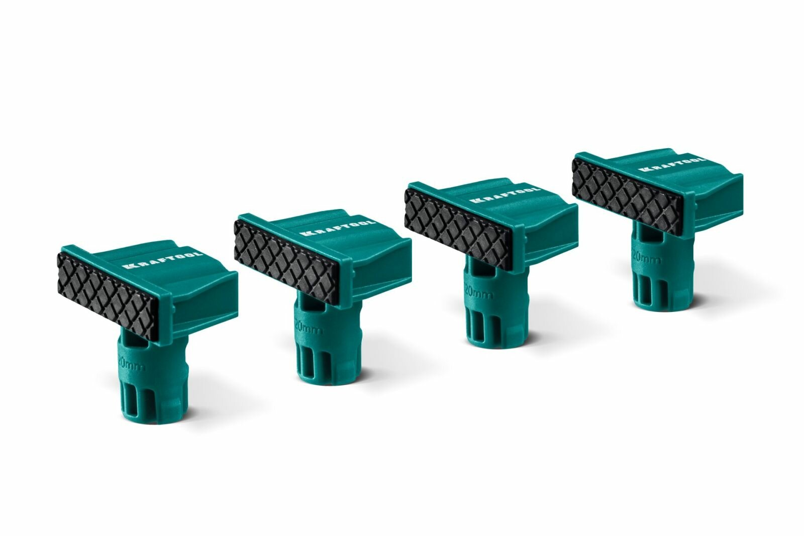 Комплект упоров KRAFTOOL KRAFTFLEX под отверстия 20 мм. комплект 4 элемента, модульная система прижима