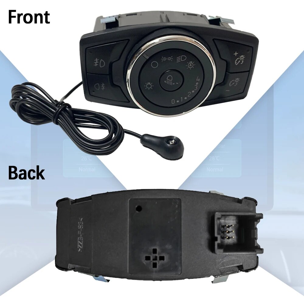 Автомобильный переключатель фар, кнопка противотуманной фары, модуль датчика управления лучом для Ford Focus 3 4 Mondeo mk4 Ecosport 2018, интерьер focus mk3 mk4