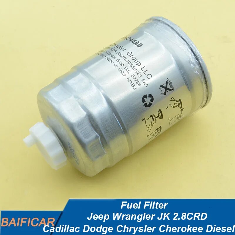 Топливный фильтр Baificar 52126244AB 052126244AB для Jeep Wrangler JK 2.8CRD Cadillac Dodge Chrysler Cherokee Diesel
