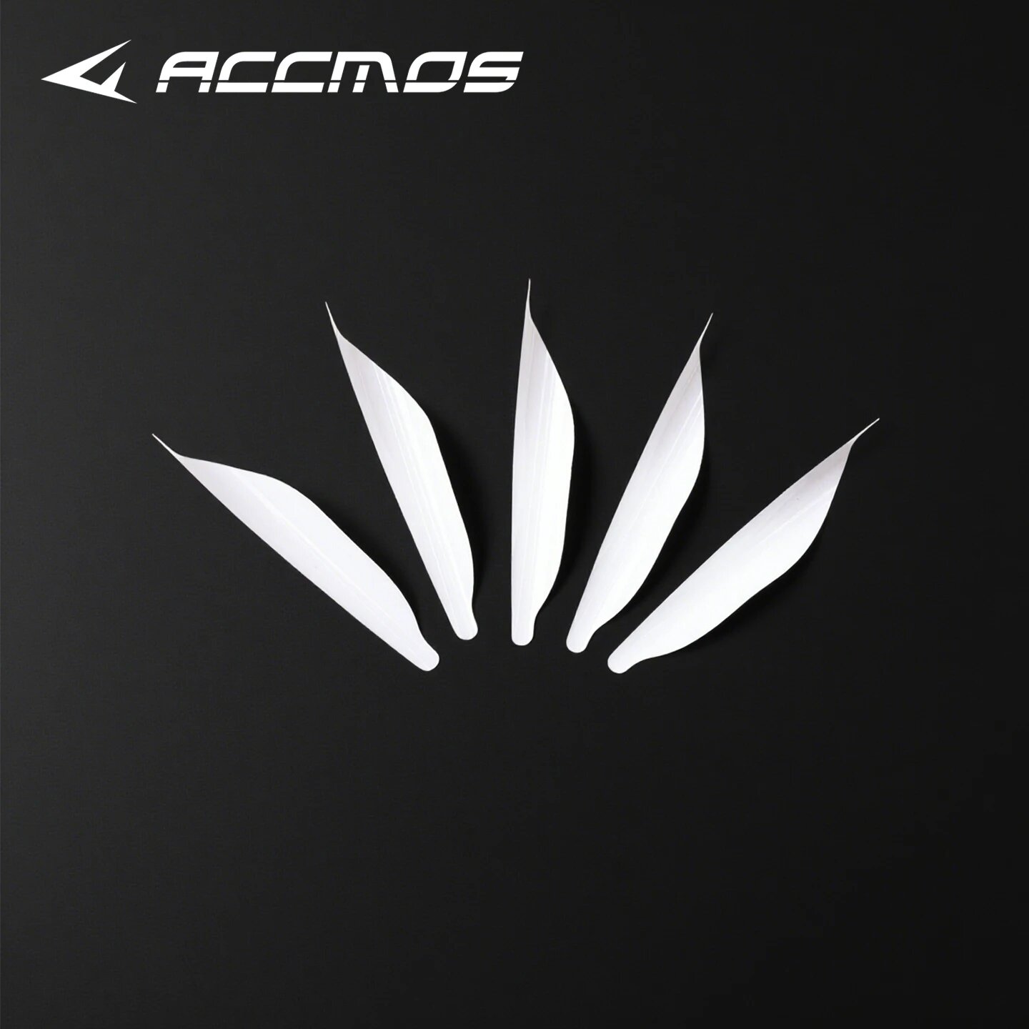 ACCMOS Спиральные лопасти для стрельбы из лука 1,8 дюйма Черный, LH White