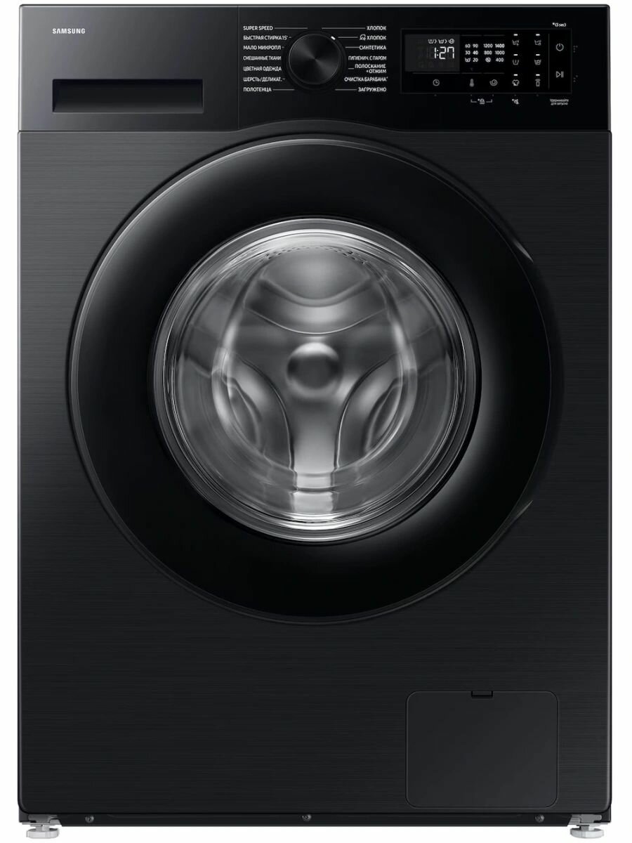 Стиральная машина Samsung WW90DG5U34ABLP кл: A фронт. макс:9кг черный инвертор