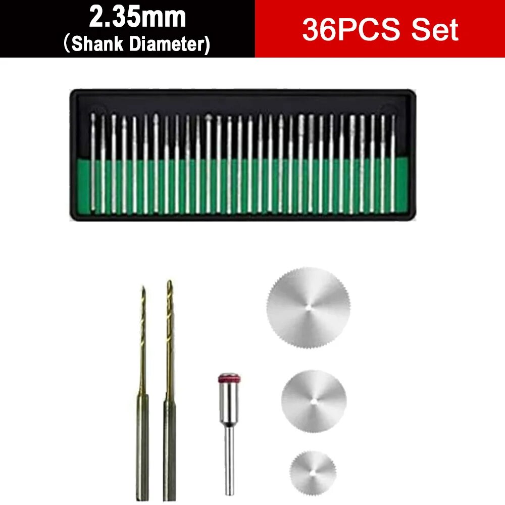 Набор шлифовальных аксессуаров для мини дрели 2.35mm 36PCS Set