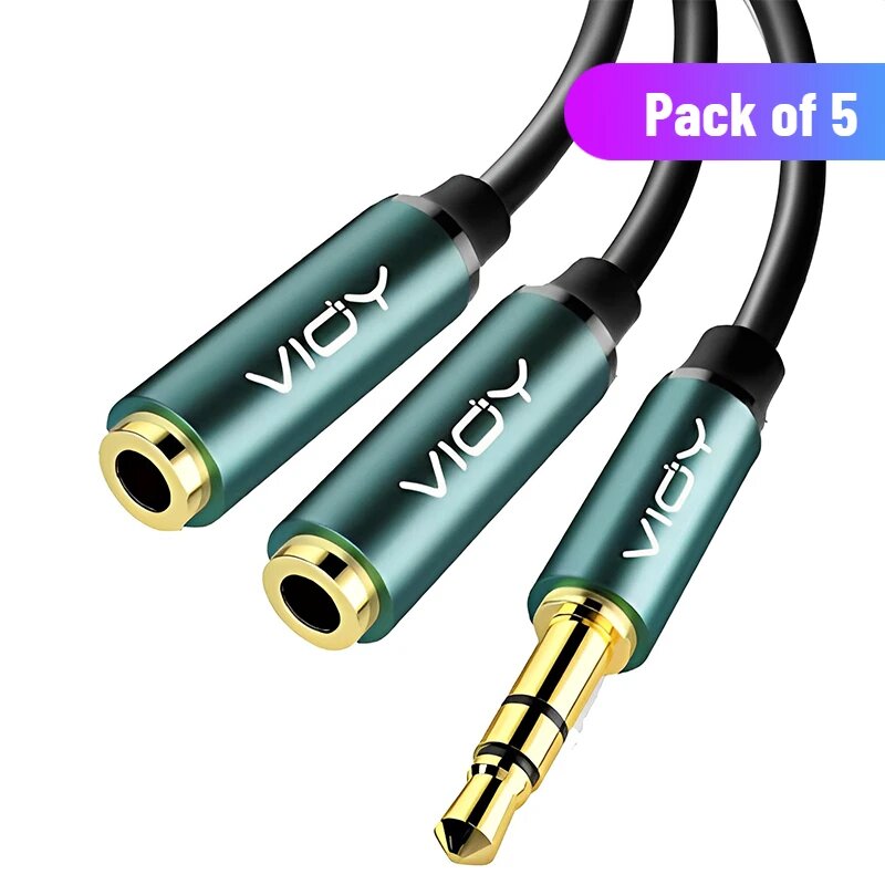 Разветвитель 3.5 мм для наушников и микрофона, Pack of 5