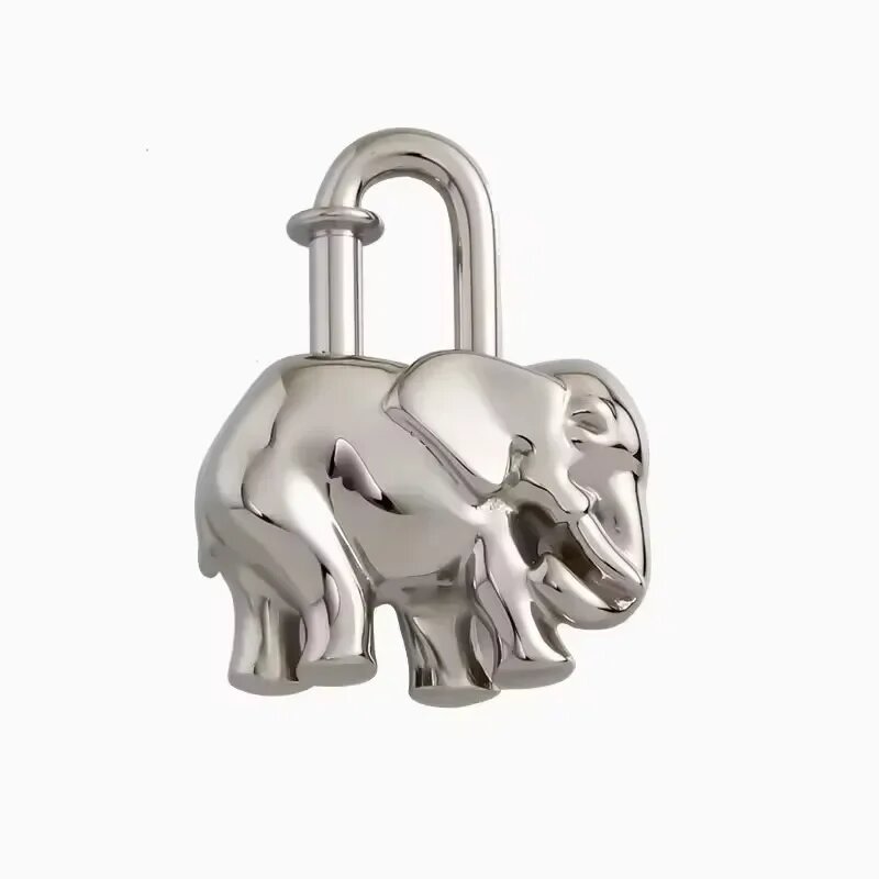 Подвеска с замком для сумки Hermes Birkin Kelly, сумка с замком Pegasus, Silver Elephant