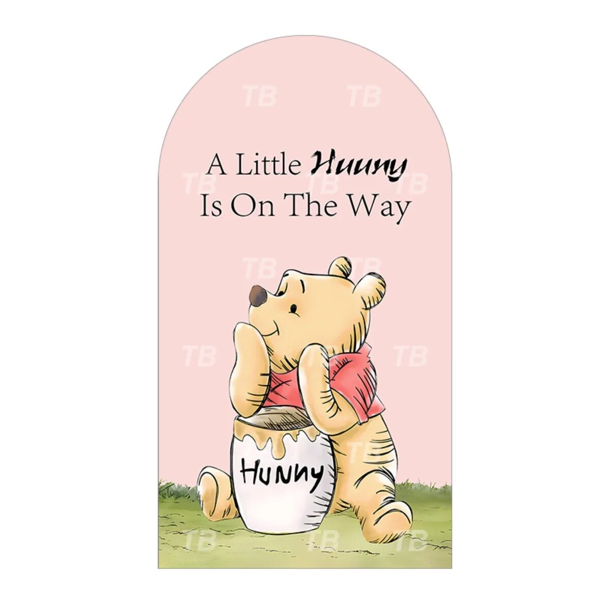 Фон MINISO с Винни-Пухом для фотосессии 3.3x6.6ft(100x200cm), 03