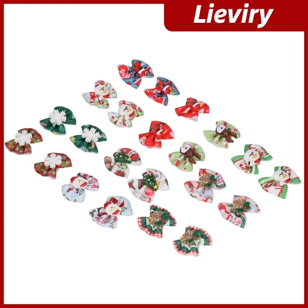 Рождественский бантик для собаки