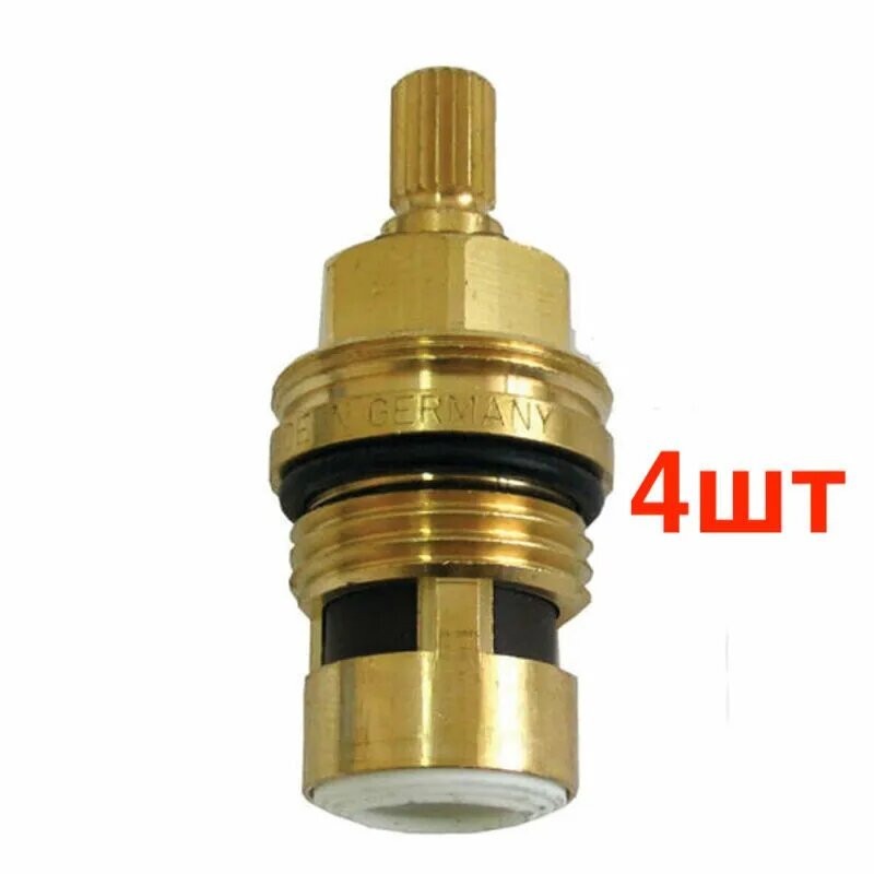 Кран-букса 1/2 20 шлицов универсальная керамическая для смесителя grohe, vidima (кранбукса) 4шт