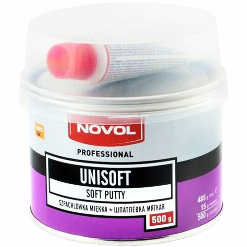 Шпатлевка NOVOL Unisoft (мягкая), уп. 0,5 кг.