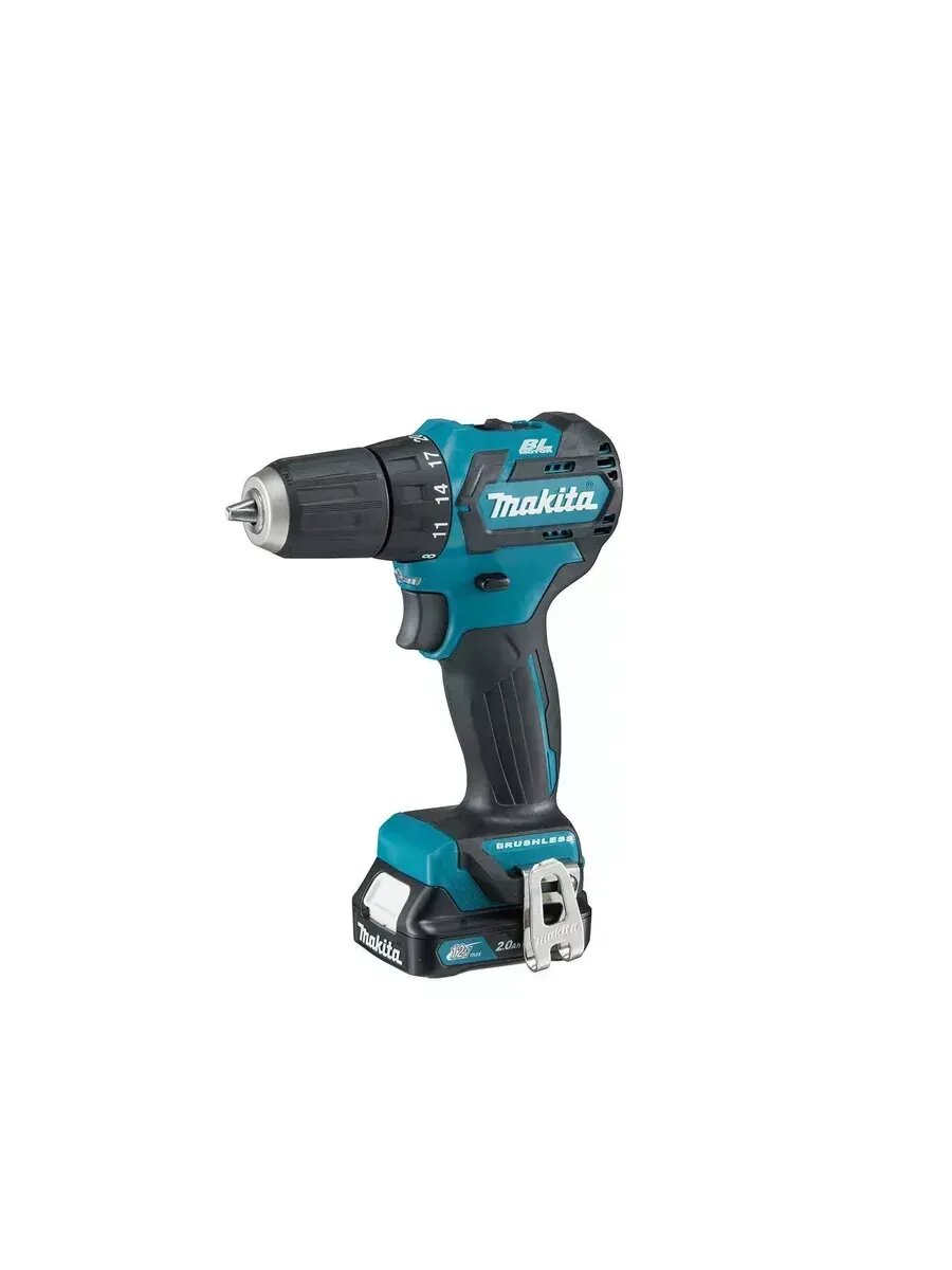 Дрель-шуроповерт Makita DF332DWAE, синий, 10.8 В, 1500 об/мин, 35 Нм, кейс, с АКБ