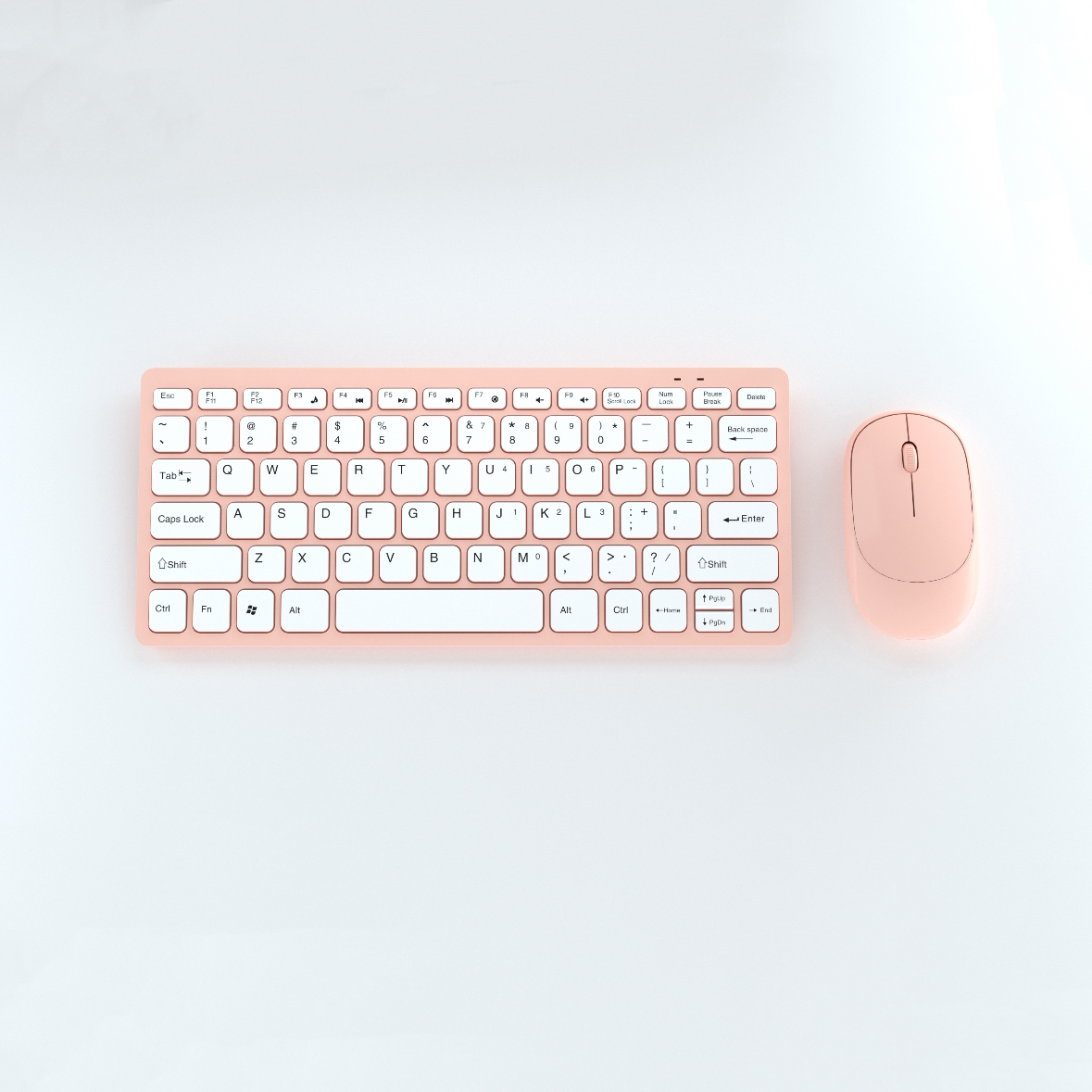 Беспроводной комплект клавиатуры и мыши, тонкая и легкая мини-клавиатура, для настольного компьютера, ноутбука,