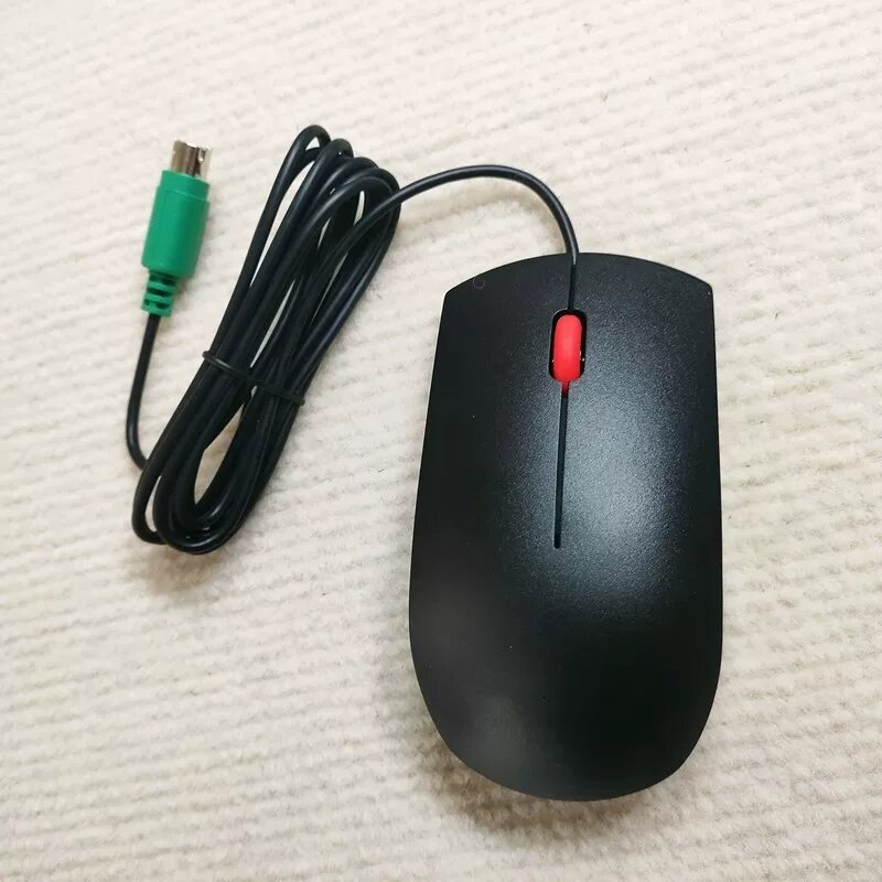 Подходит для мыши Lenovo с круглым разъемом, красная точка, в коробке, круглый порт, мышь PS2, MSB1175, MA118P Новая