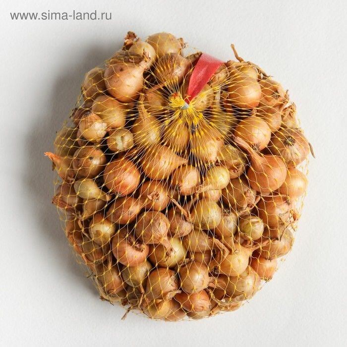 Лук-севок Штуттгартер Ризен, фракция 10-21мм, семена весовые сетка 3 кг +/-5% Россия