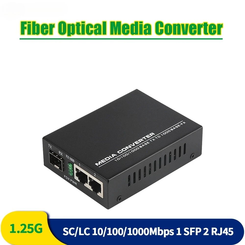 RNABAU SFP 1.25G Оптоволоконный медиаконвертер