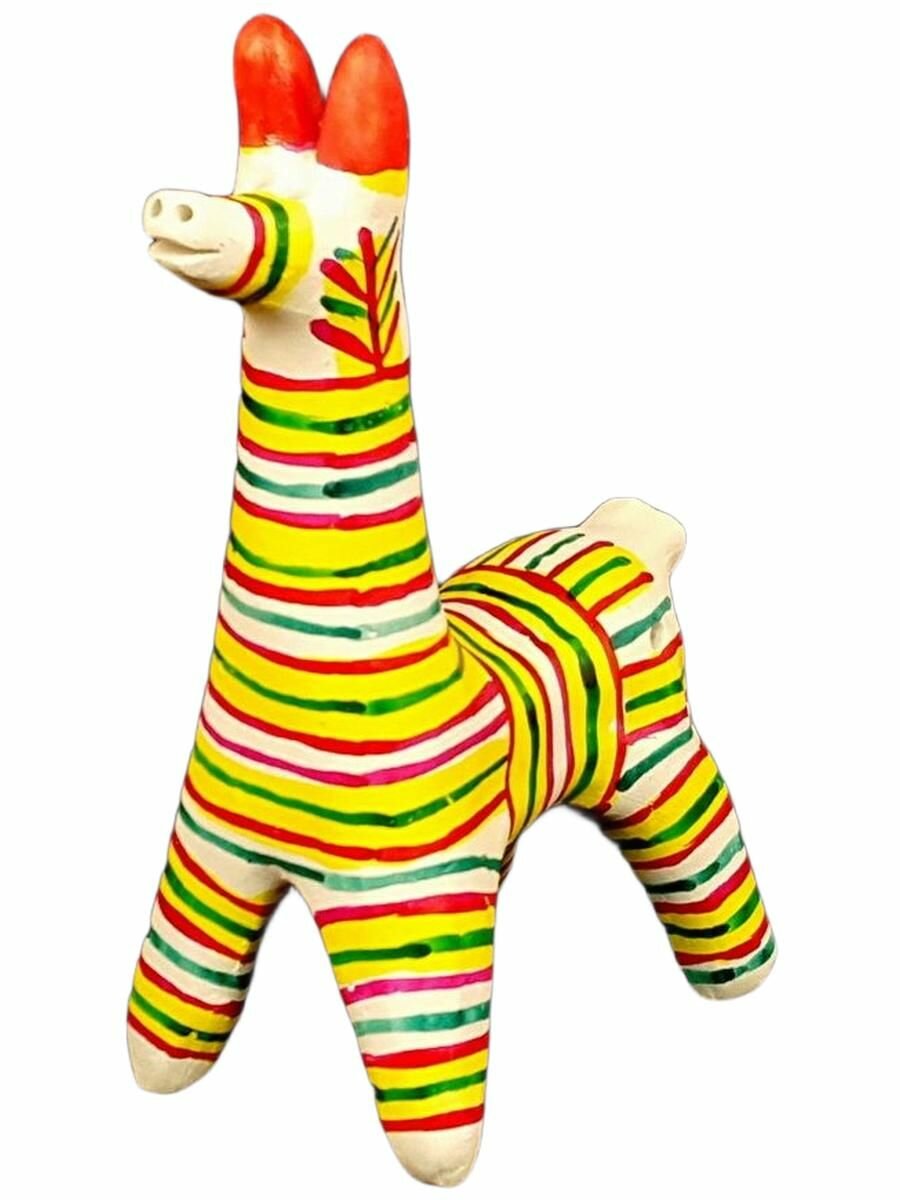 Лиса, Свистулька 10-13 см, Филимоновская глиняная игрушка, ручная авторская работа