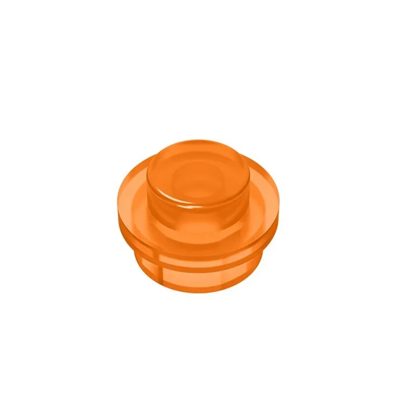 Круглый строительный блок LEGO 182-trans orange