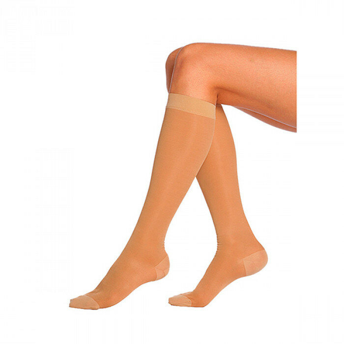 Гольфы Орто женские 1-го класса компрессии, плотные с мультифиброй, OPT 4315 (4310) (Женские, Закрытый, Длинные, L, Черный)