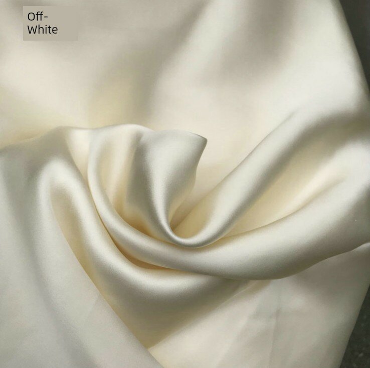 Широкая шелковая ткань для постельного белья из 100% тутового шелка, плотность 19 мм, однотонный креп-сатин, коллекция