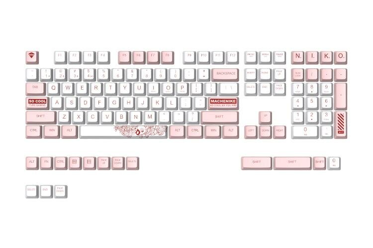 Заменяющие клавиши унисекс MACHENIKE Mechanical Engineer, PBT сублимация OEM высота 123 клавиши для механической клавиатуры