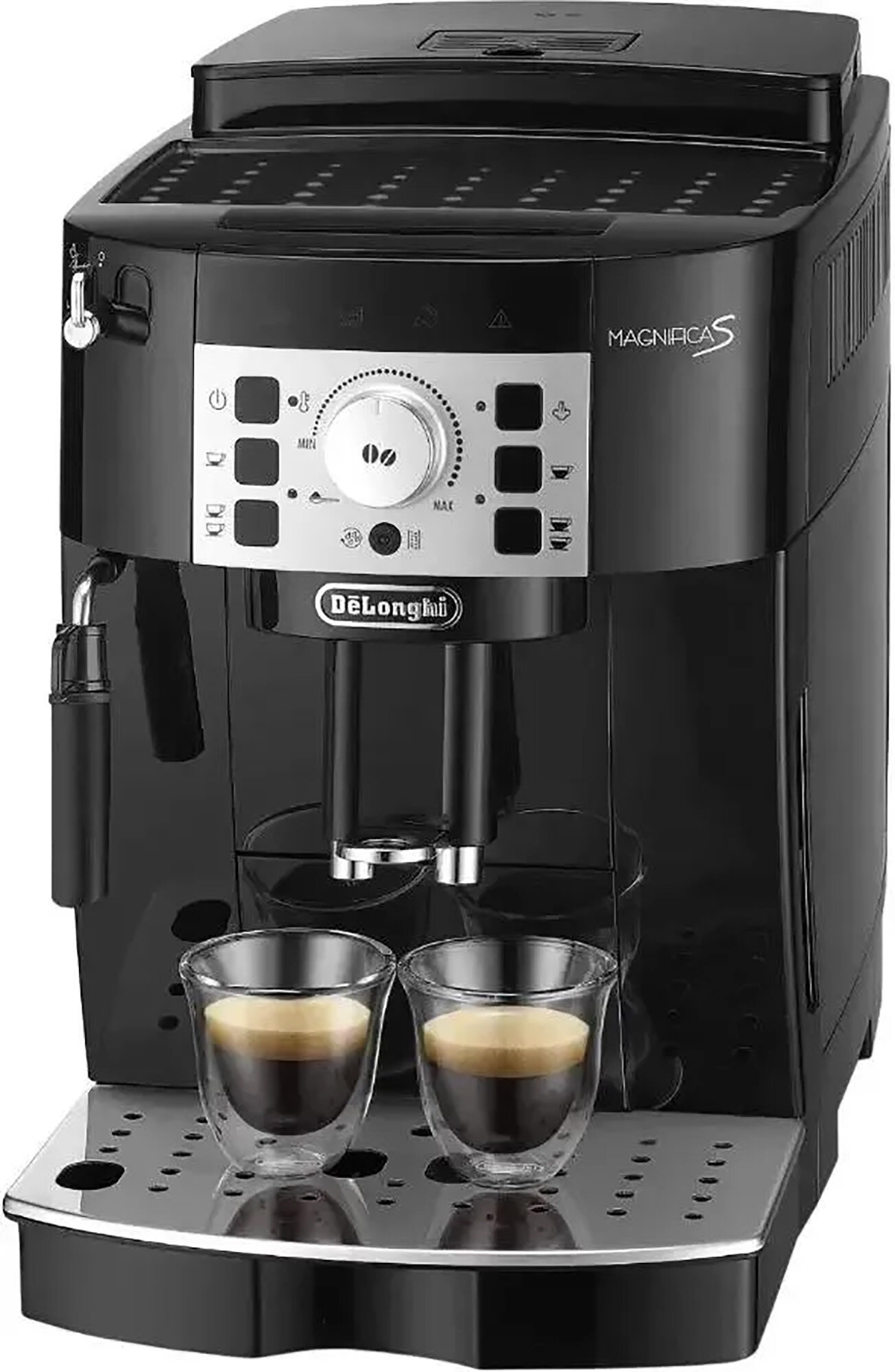 Кофемашина Delonghi ECAM22.115. B черный, 1450Вт, 15Бар, электронное управление