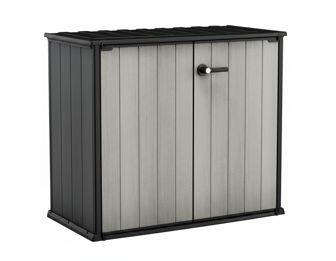 Уличный шкаф KETER Patio Store 117204254, серый, пластик, 1.39x0.77x1.2м