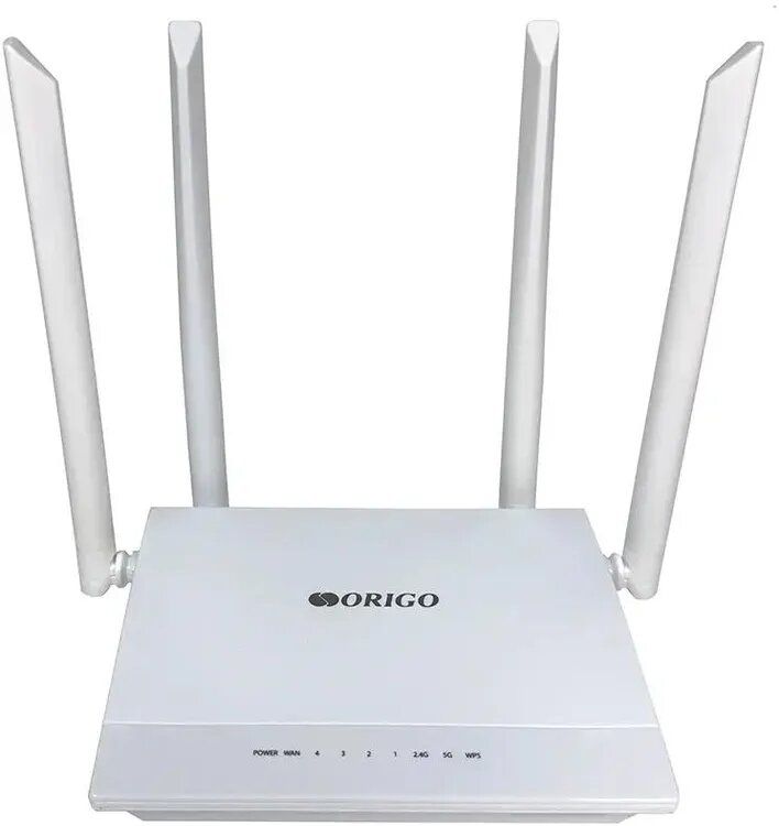 OWR1240ACG/A1A / Маршрутизатор ORIGO AC1200, Wi-Fi 5, AC1200, 2.4/5ГГц, 4 LAN, белый (owr1240acg