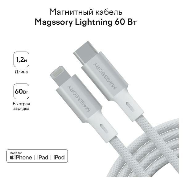 Кабель Magssory CBL003 White