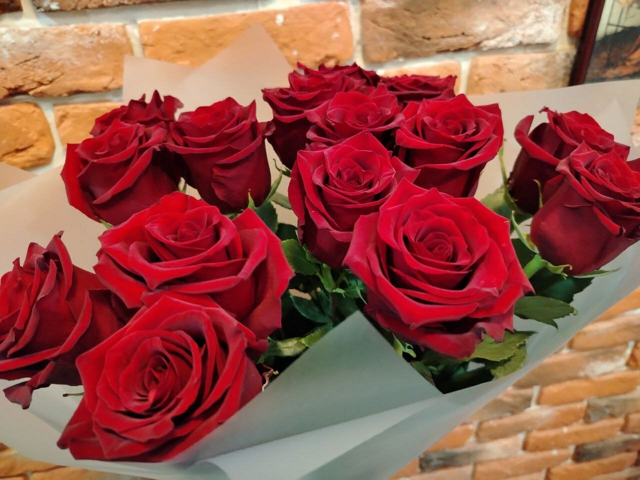 Букет из роз Эксплорер 15 шт 70 см