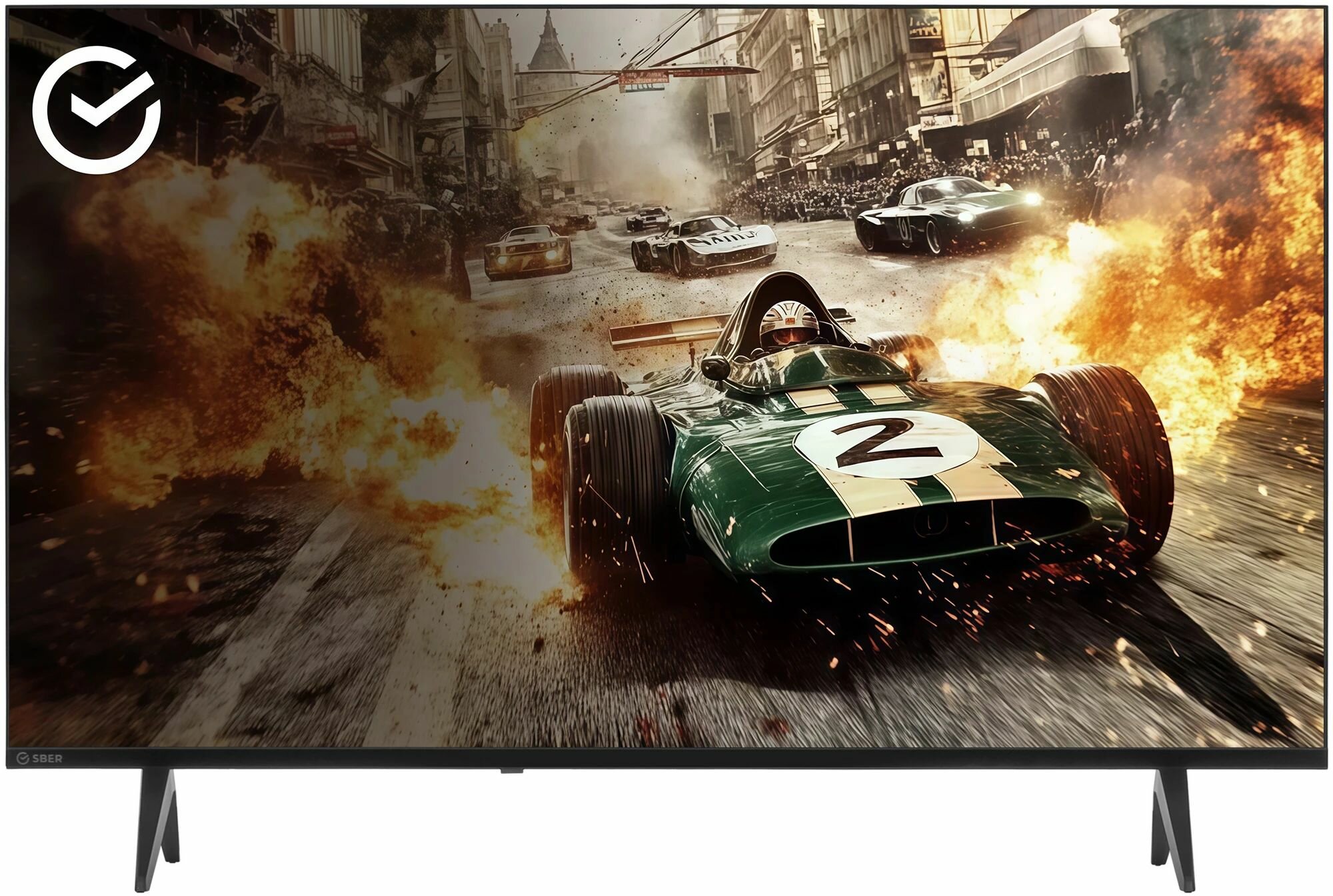 43" (109 см) Телевизор Sber SDX-43F3111 черный