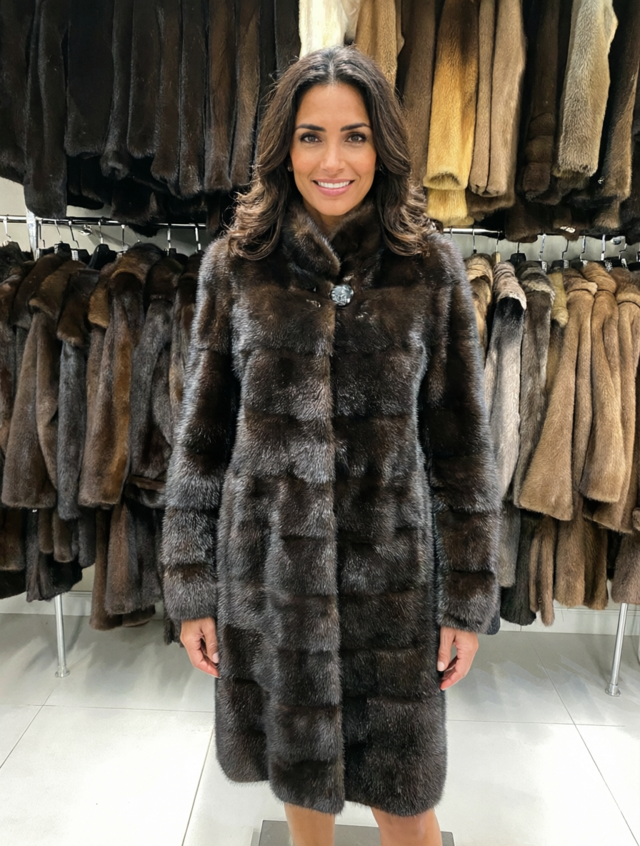 Шуба. Премиум.Норка. С воротником 46-48 р.