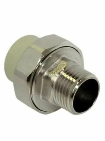 Муфта комбинированная Tebo 015020902 разъемная с наружной резьбой 20 x 1/2" серая