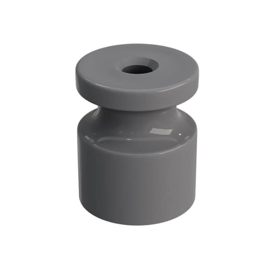 Ретро изолятор, пластик, цвет серый, 100шт, Мезонинъ