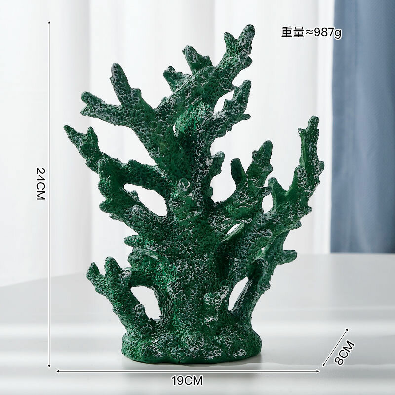 Стеклянные украшения для аквариума, разноцветные кораллы из смолы для оформления аквариума.