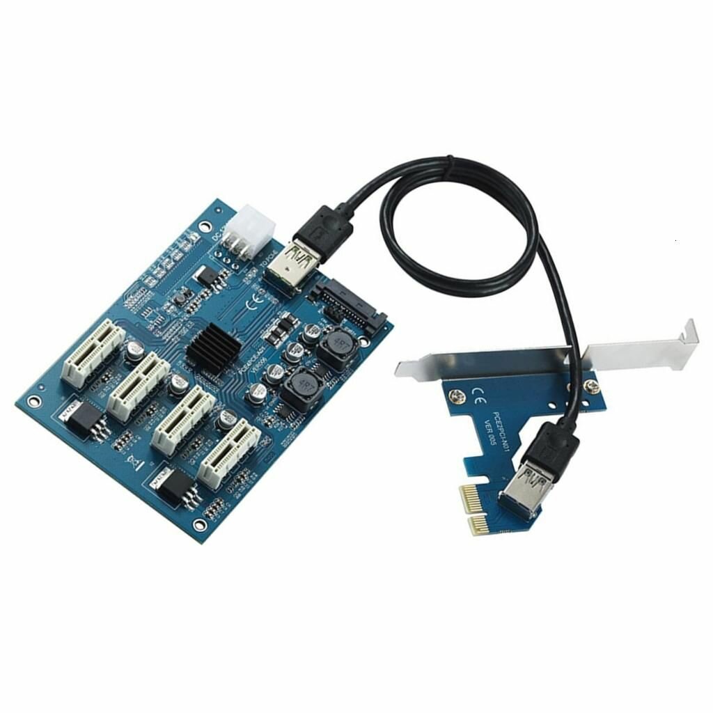 Адаптер PCIe 1x на 4 порта