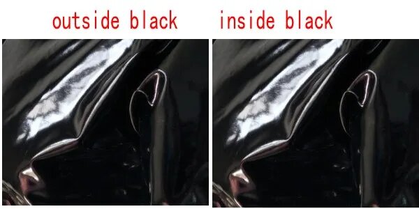 Двусторонняя одежда из ПВХ, мешок для мам с внутренними рукавами, блестящий L, black black, men