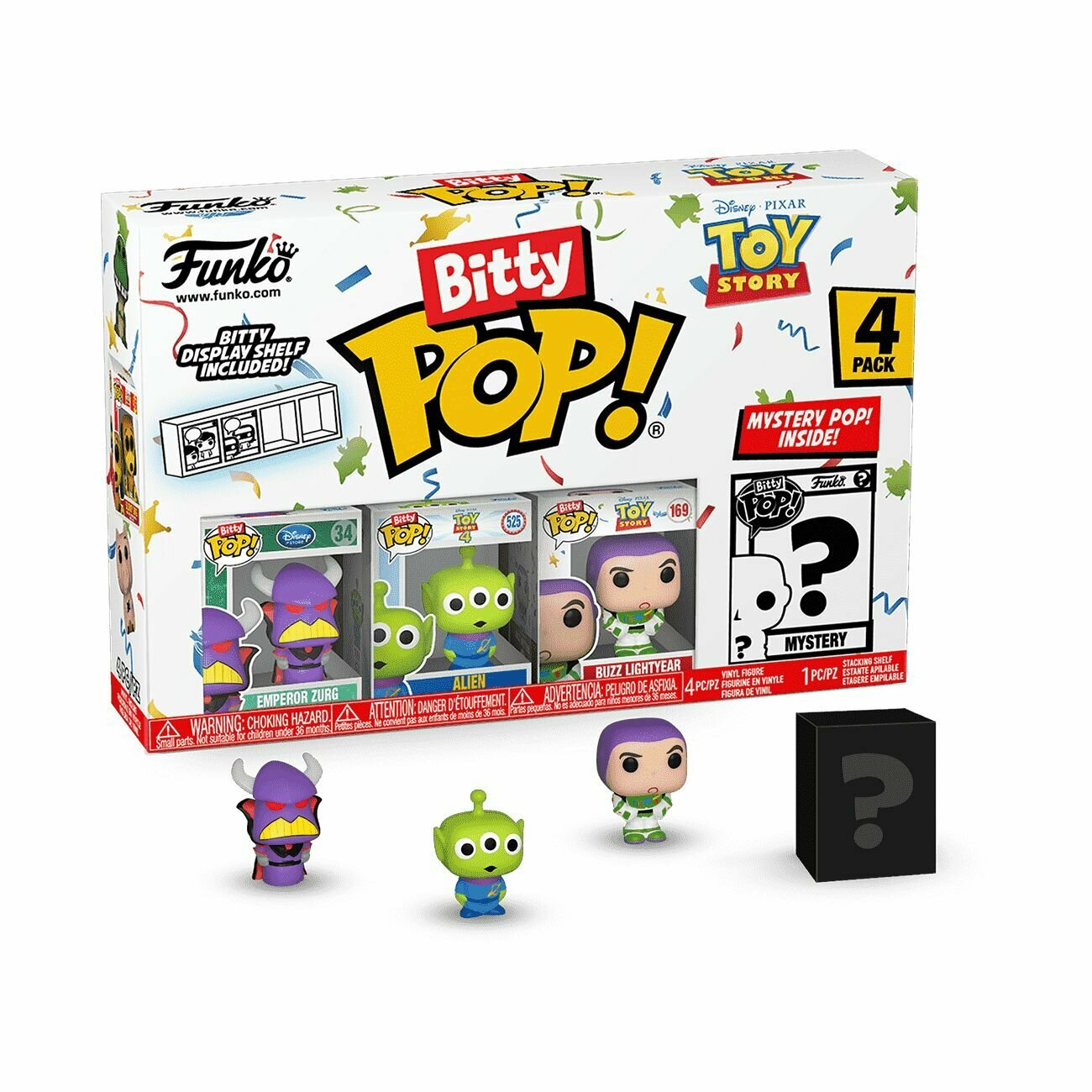 Emperor Zurg, Alien, Buzz Lightyear and Mystery Bitty 4-pack из мультика Toy Story 4
