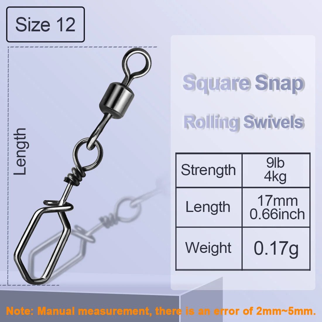 Рыболовные вертлюги FishTrip, Size12, 25PCS