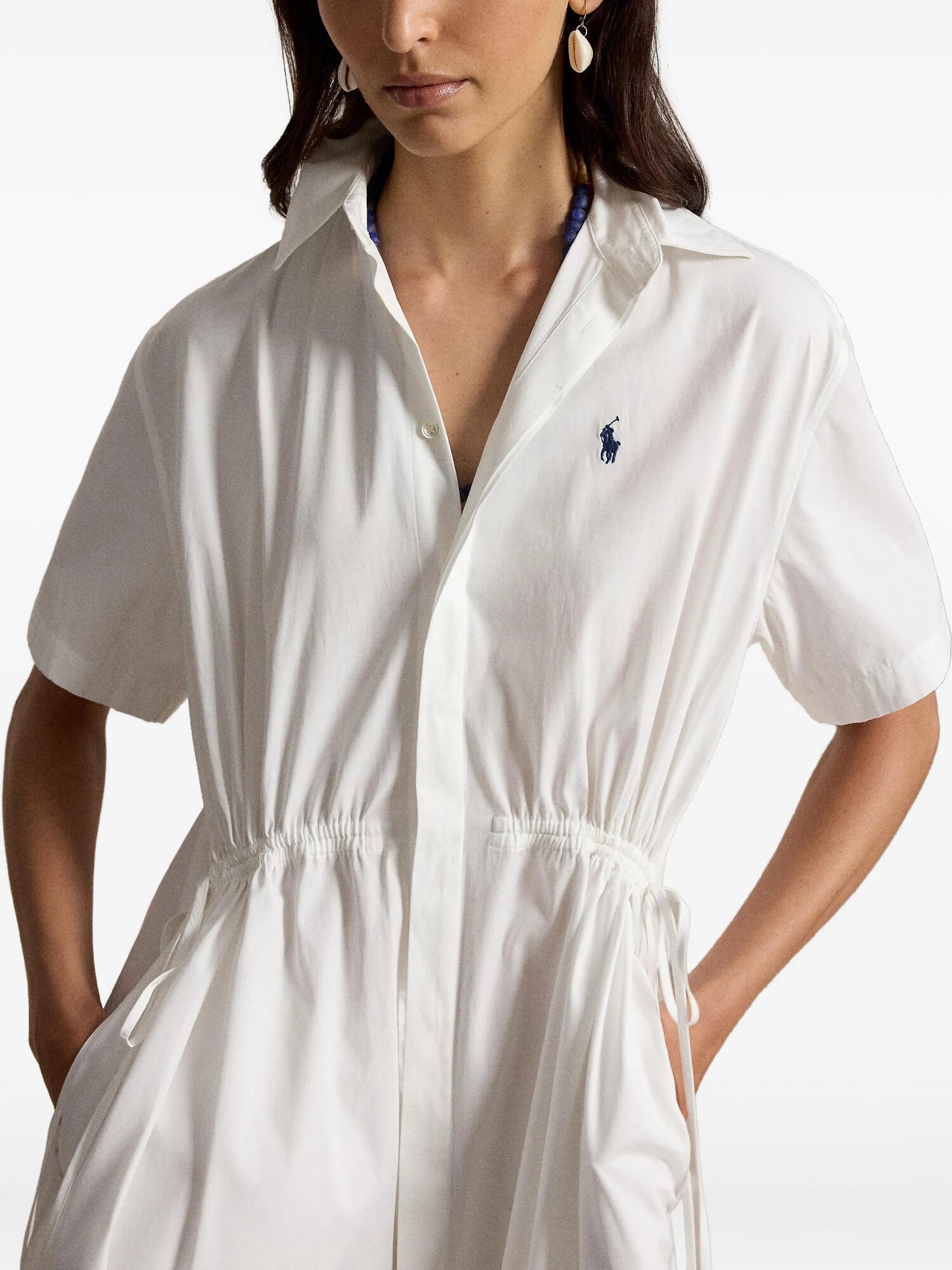 Платье Polo Ralph Lauren, размер 8, бежевый/белый — фото 1