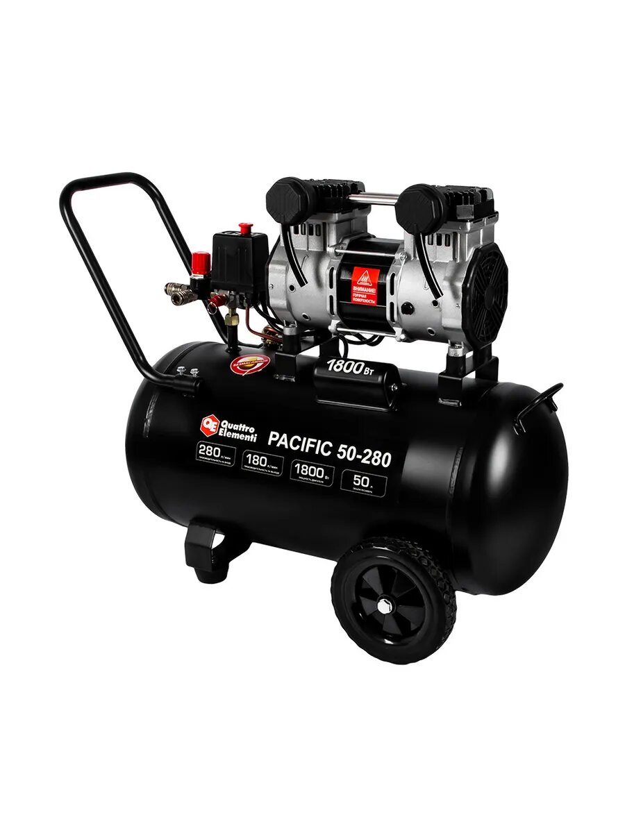 Компрессор поршневой безмасляный PACIFIC 50-280 (280 л/мин