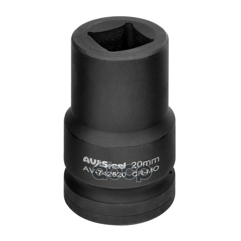 Головка торцевая ударная 1 4-гранная 20мм - футорка AV Steel арт. AV742520 - высокое качество товара по низкой цене