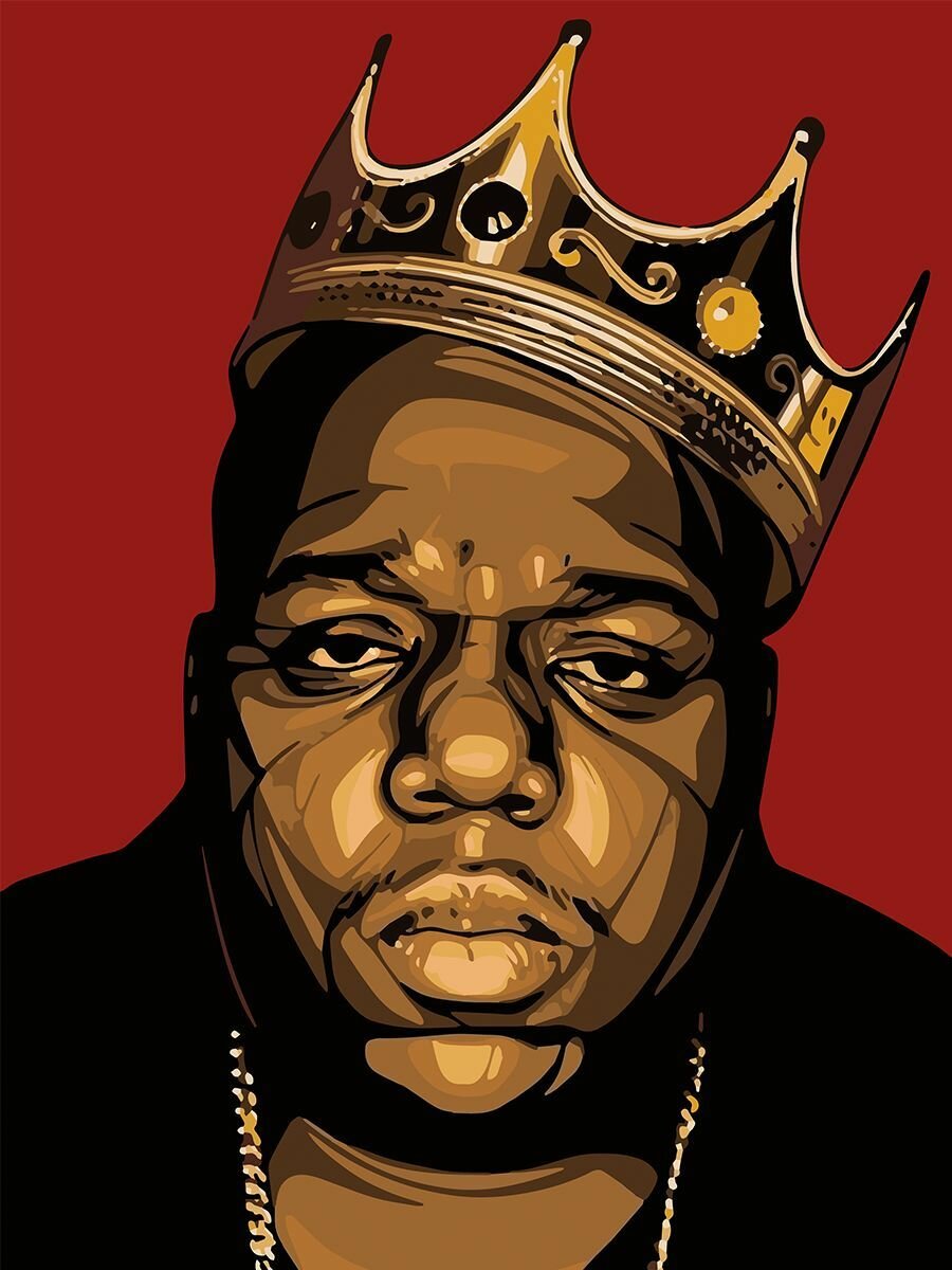 Постер для интерьера на стену (50х70 см). Notorious B.I.G. (Бигги)