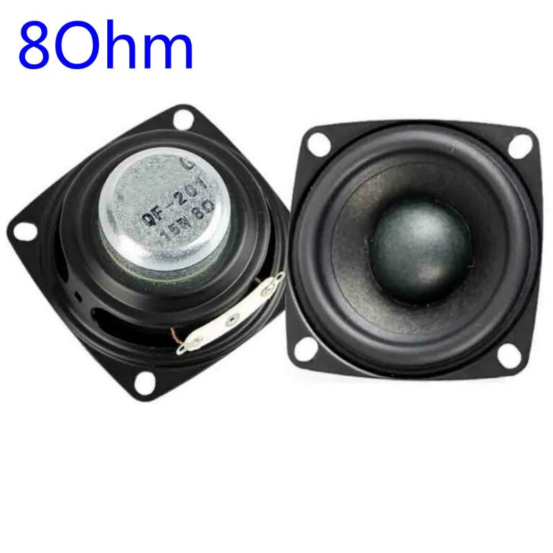 Tenghong 2 шт. 2-дюймовые аудиодинамики 4, 8 Ом, 15 Вт, высокие частоты, средние басы, полнодиапазонный стереодинамик, звук для домашнего кинотеатра, музыка «сделай сам»