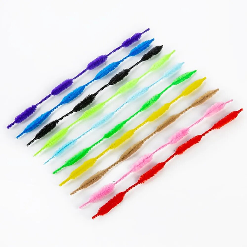 Волнистые палочки для рукоделия с глянцевым покрытием, набор из 100 шт, для детских игр и творчества