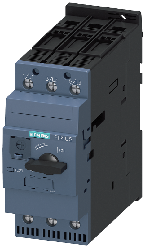 Выключатель автоматический для защиты электродвигателя, типоразмер S2, класс 10, РЕГ. Расцепитель перегрузки 42…52А, уставка расцепителя максимального тока 741A, винтовые клеммы, стандартная коммутационная стойкость, SIEMENS, 3RV20314WA10, 3RV2031-4WA10