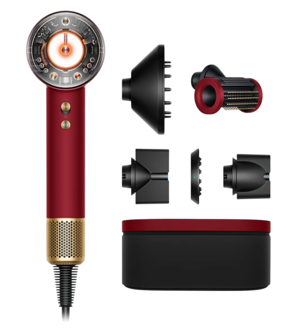 Фен Dyson Supersonic Nural HD16 Red Velvet/Gold с кейсом