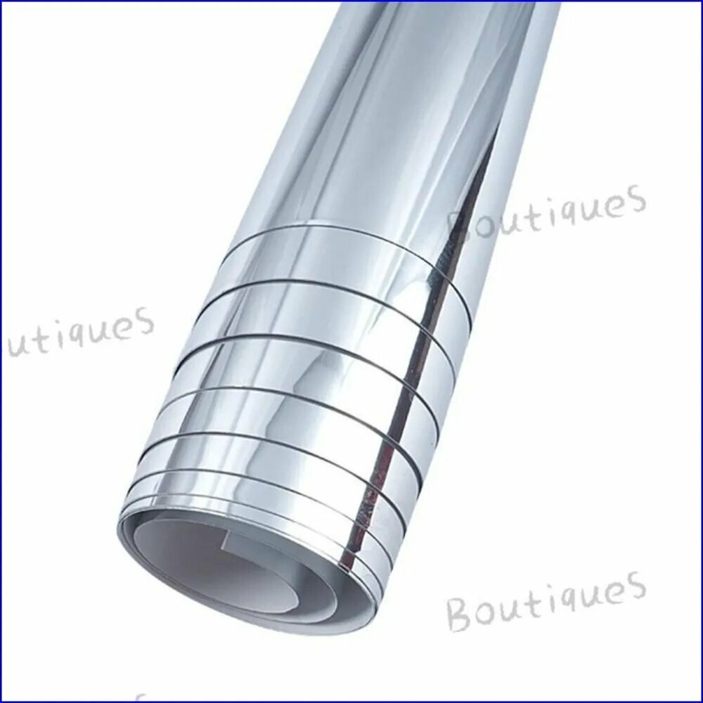 Самоклеящаяся зеркальная пленка премиум для декора, прямоугольная наклейка на стену из фольги