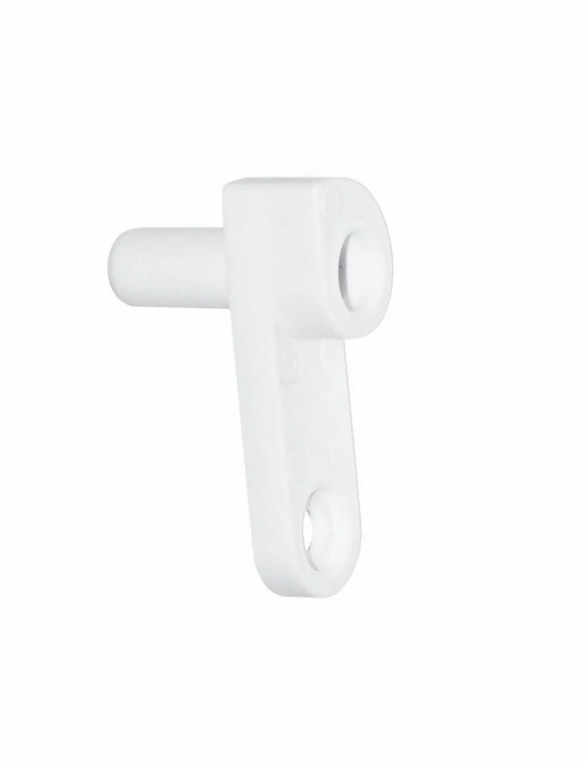Нижний левый упор двери для холодильника Ariston 857267 / 857180 (44х14х29мм, белый). Товар уцененный