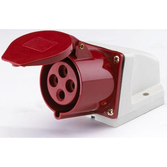 Розетка Dekraft ОП 32A 3P+E 380B тип. роз. 124 IP44, 26032DEK